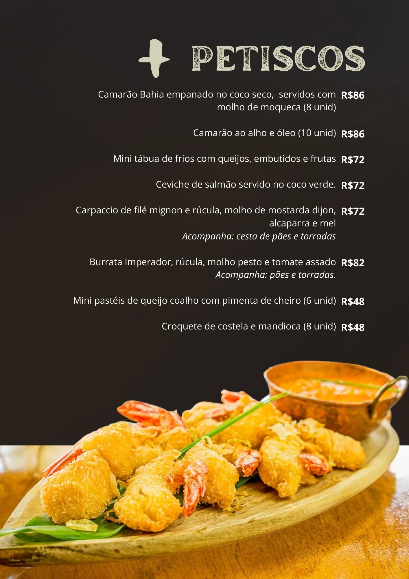 Cardápio - Cavaleiro dos Pireneus | Pousada em Pirenópolis - GO